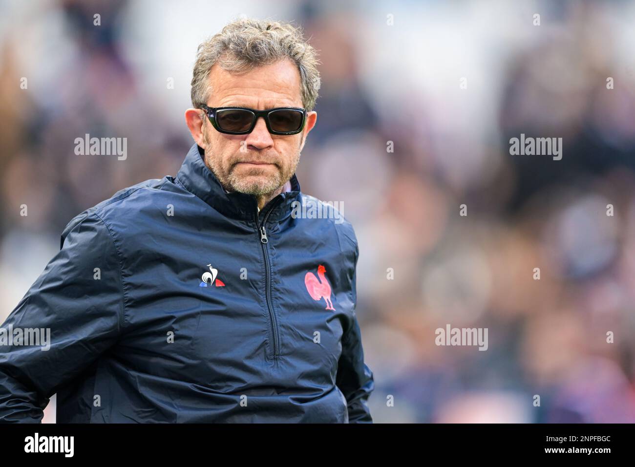 PARIS - France trainer coach Fabien Galthie during the Guinness Six ...