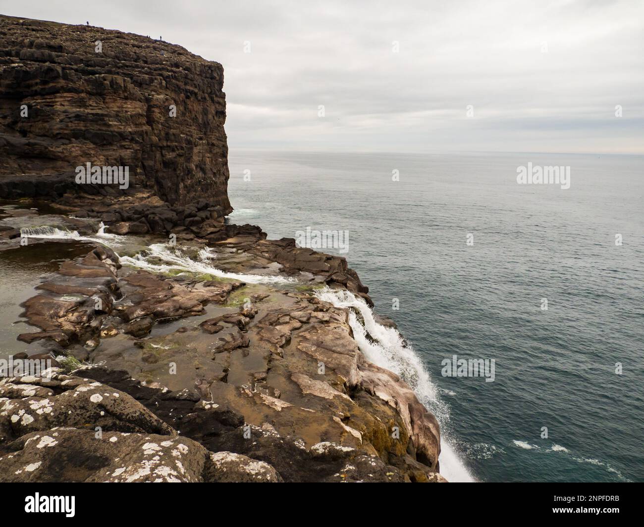 Bøsdalafossur is a waterfall in the Faroe Islands that flows from the ...
