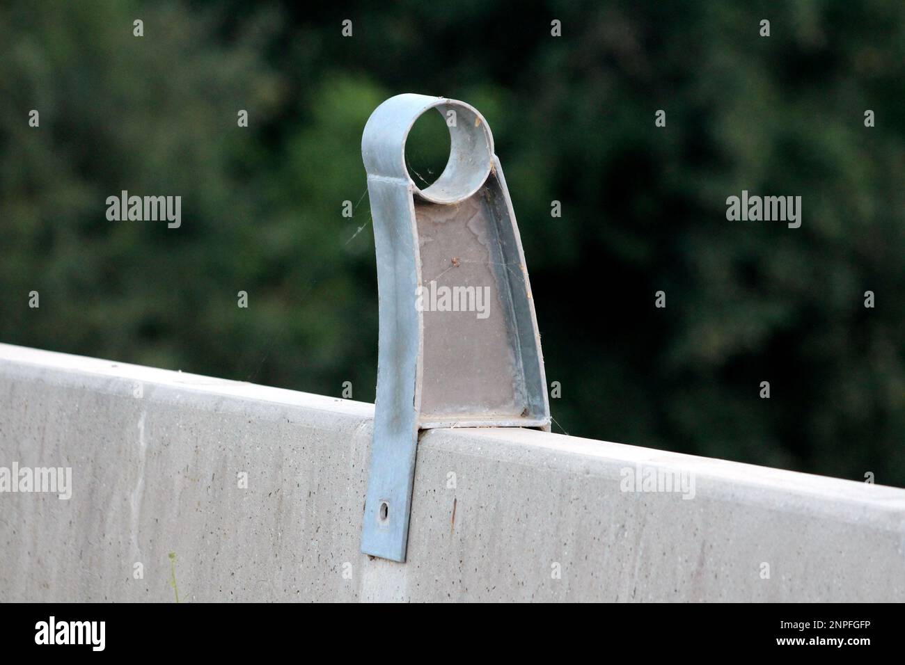 Strong metal safety guard rail holder mounted without screw on top of ...