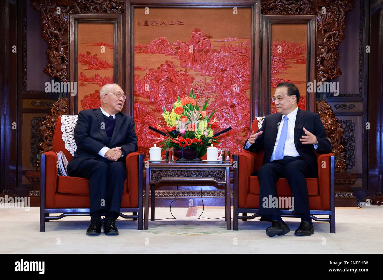 Beijing, China. 24th Feb, 2023. Chinese Premier Li Keqiang meets with ...