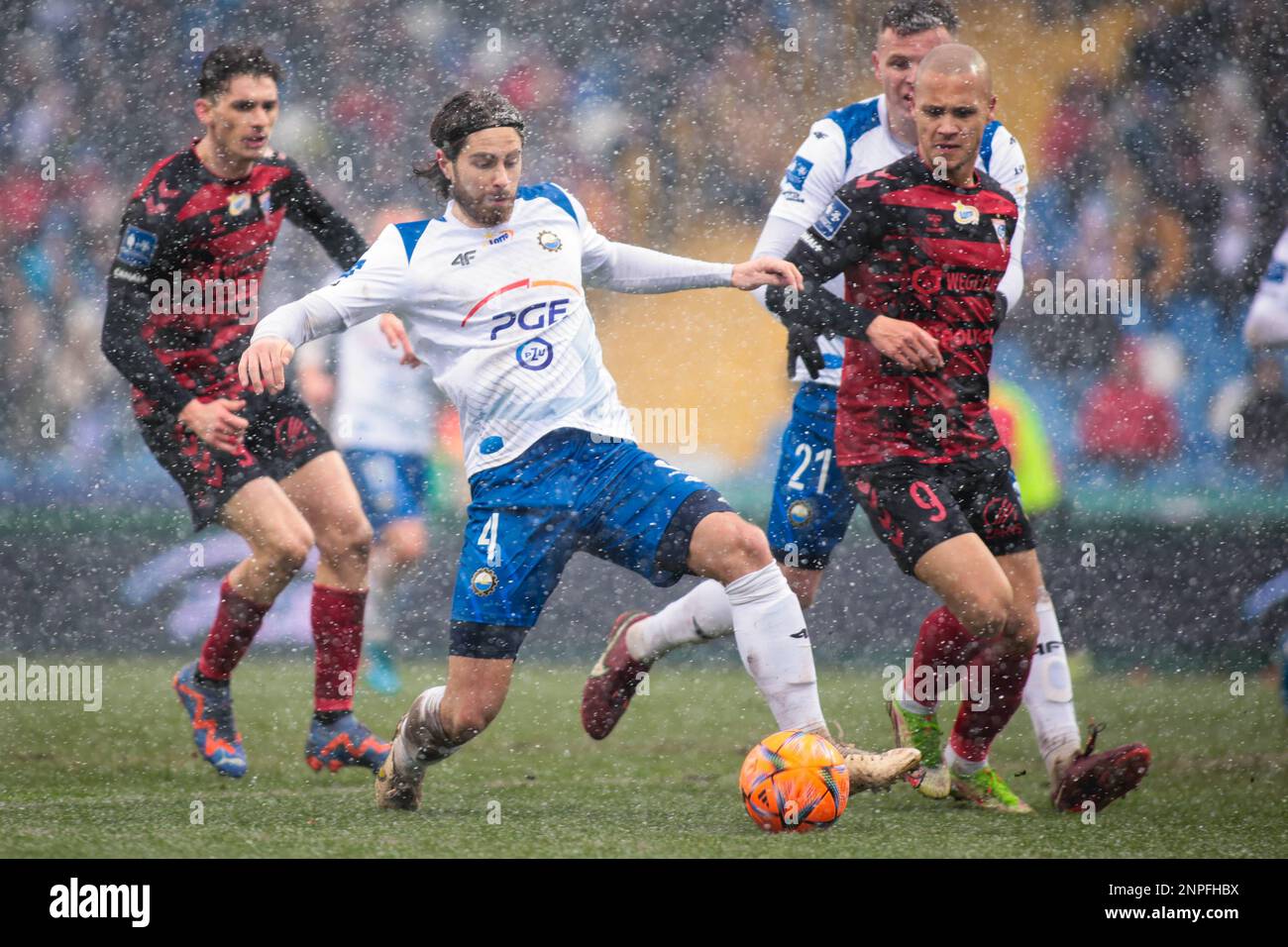 February 26, 2023, Mielec: 2023.02.26 Mielec.Pilka nozna PKO ...