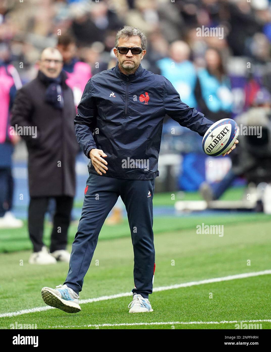 France head coach Fabien Galthie during the Guinness Six Nations match ...