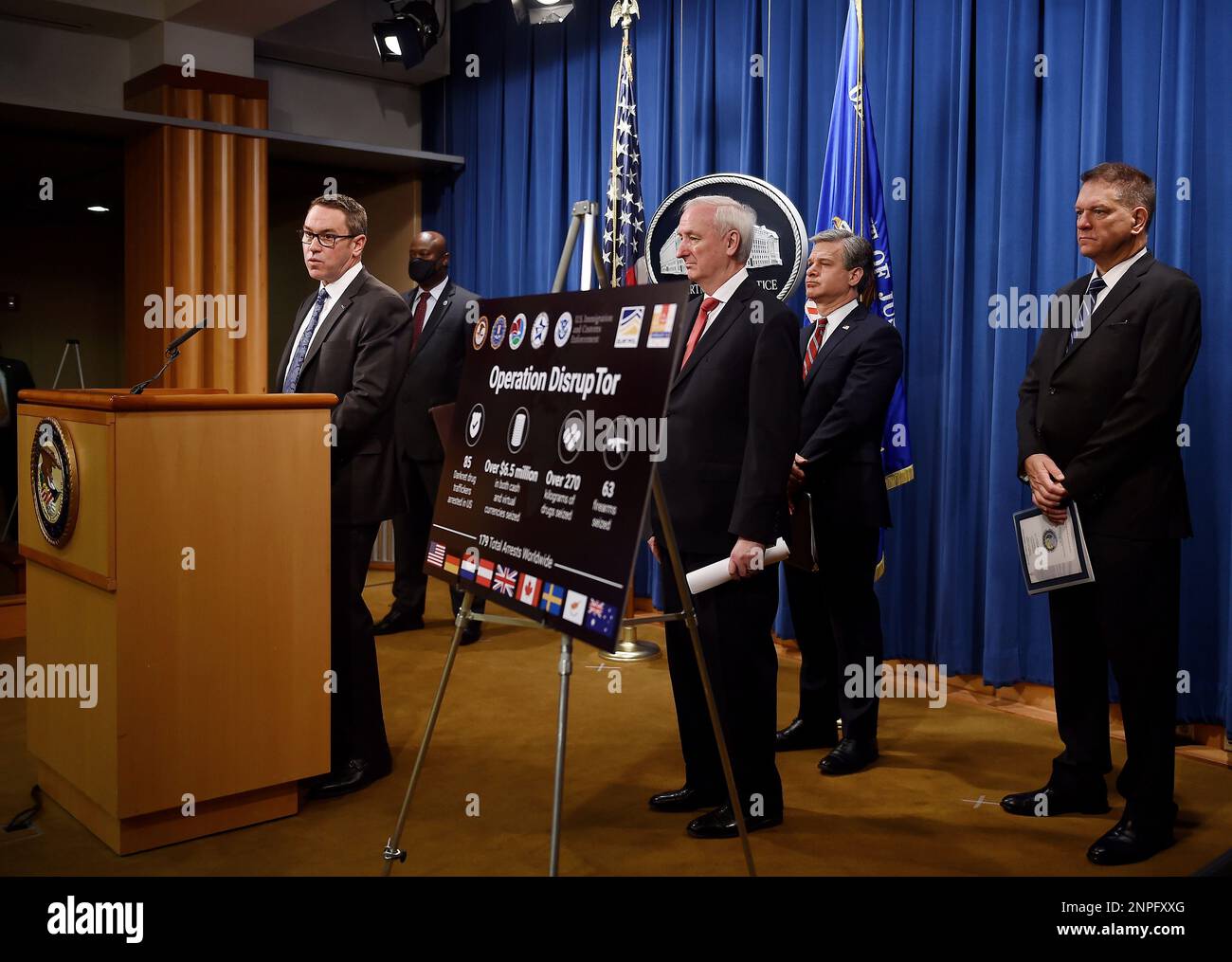 From left, ICE Acting Deputy Director Derek Benner, Chief Postal ...