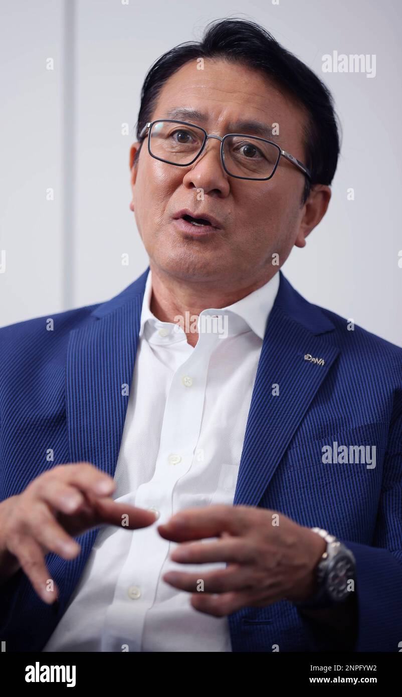 Toshihiko Seko, a Japanese former long-distance runner, speaks during ...