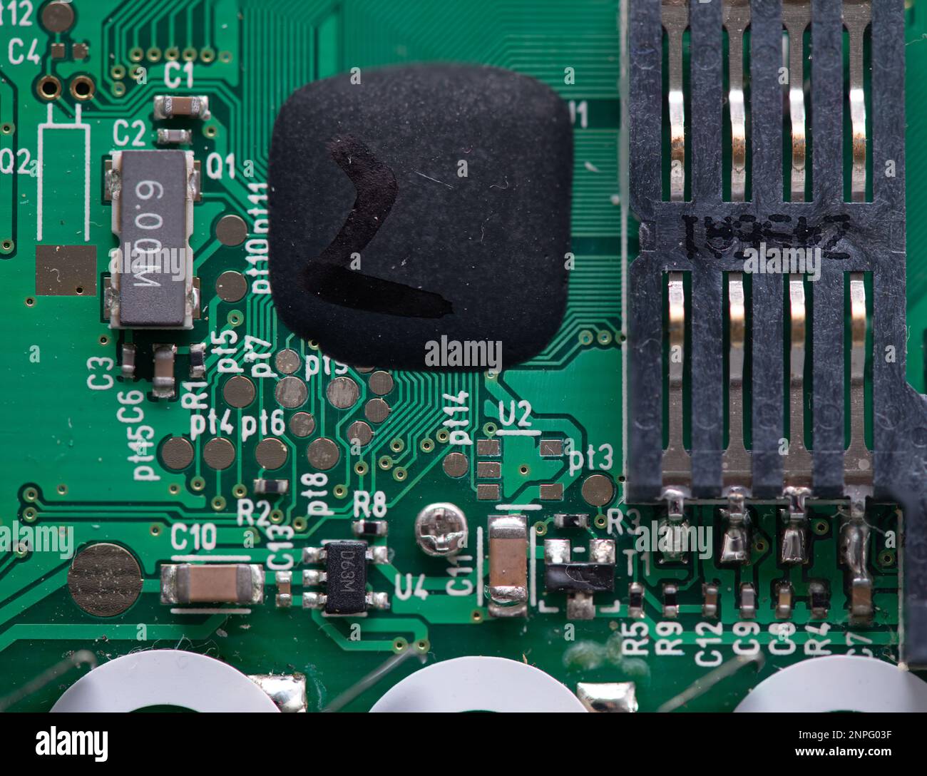 Macro shot of a circuit board Stock Photo - Alamy