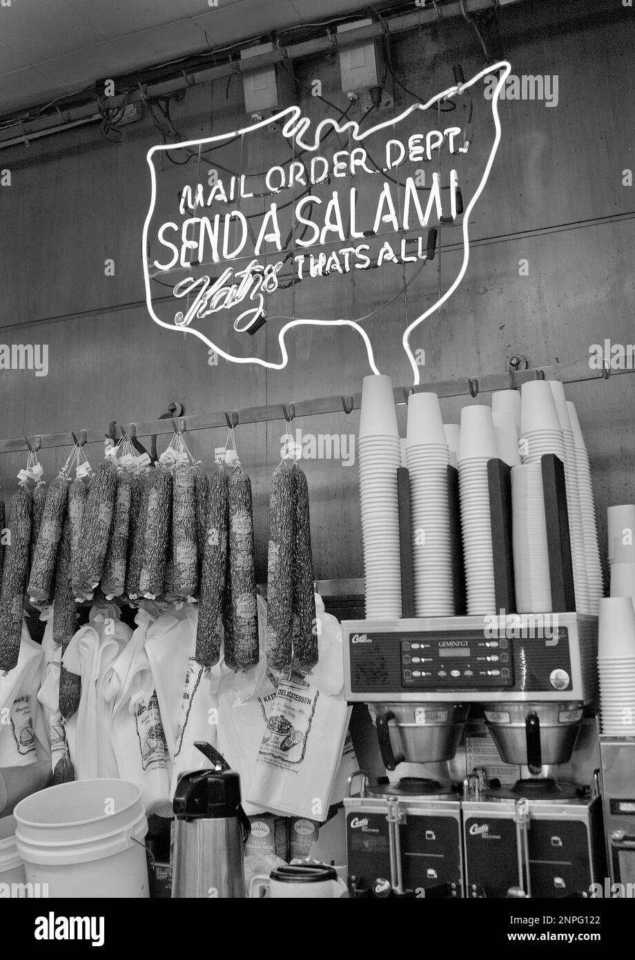 World famous Katz's Delicatessen, located on the lower east side of ...