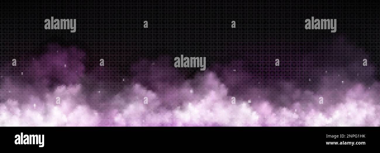 Realistic abstract smoke background with stars on transparent ...