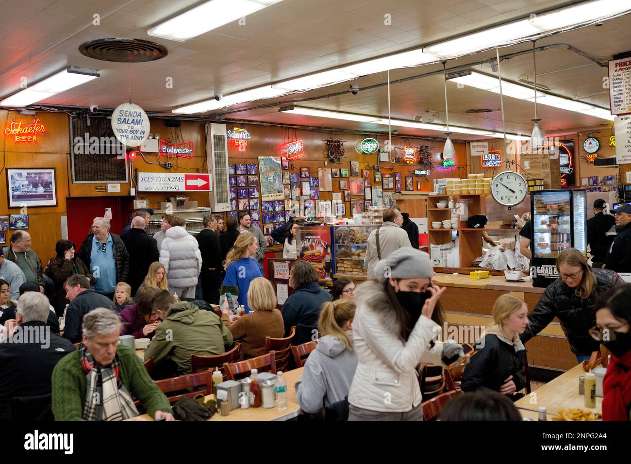 World famous Katz's Delicatessen, located on the lower east side of ...