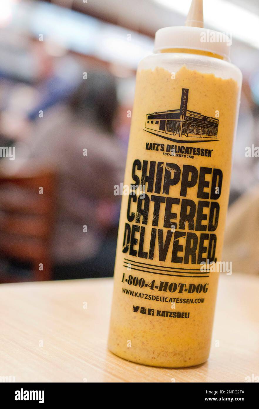 World famous Katz's Delicatessen, located on the lower east side of ...