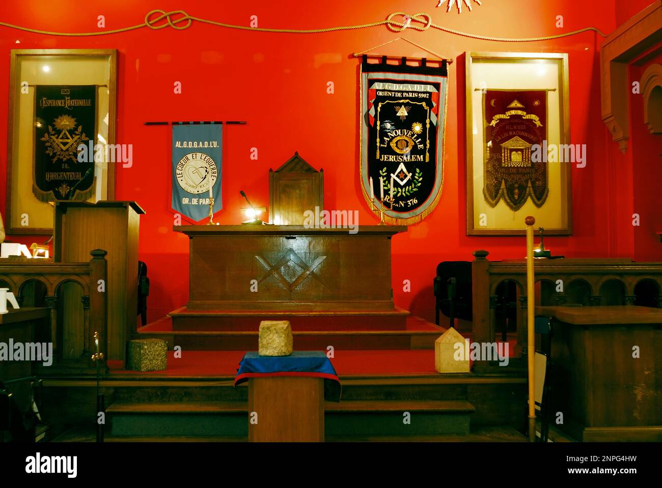 Paris France, Inside Monuments Religion, Free masons ("Francs Masons ...