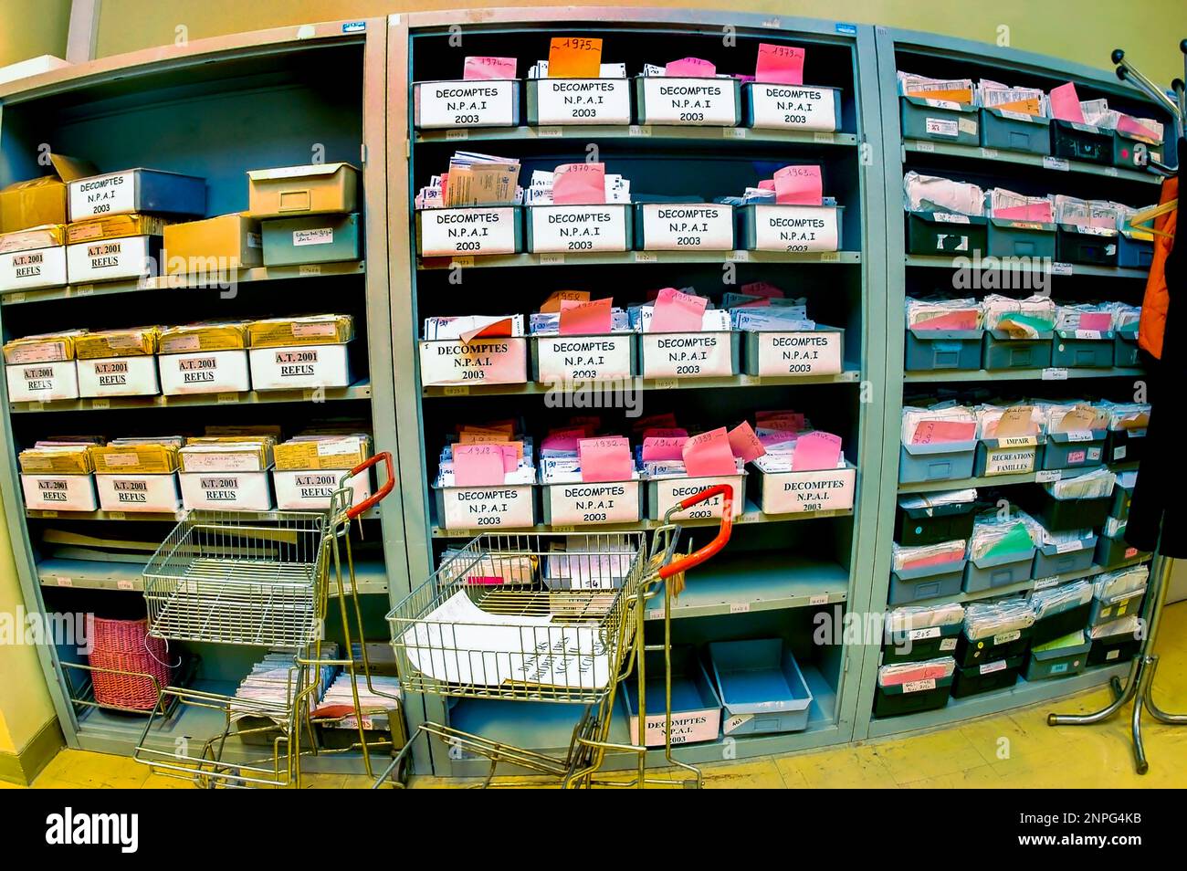 Paris, FRANCE - Detail, Security Social Health Services Office ...