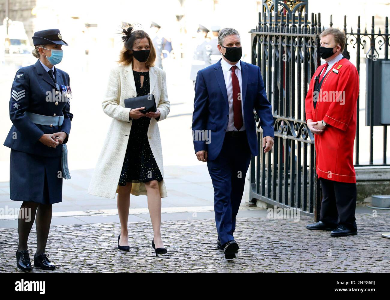 Britain's Labour party leader Sir Keir Starmer and his wife Victoria ...
