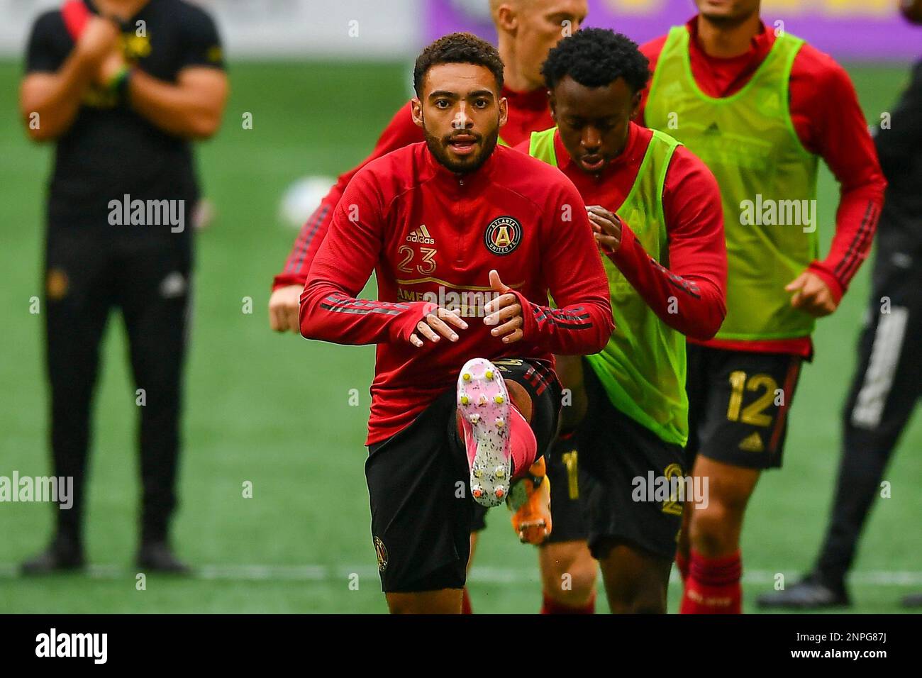 ATLANTA, GA – SEPTEMBER 19: Atlanta United midfielder Jake Mulraney (23 ...