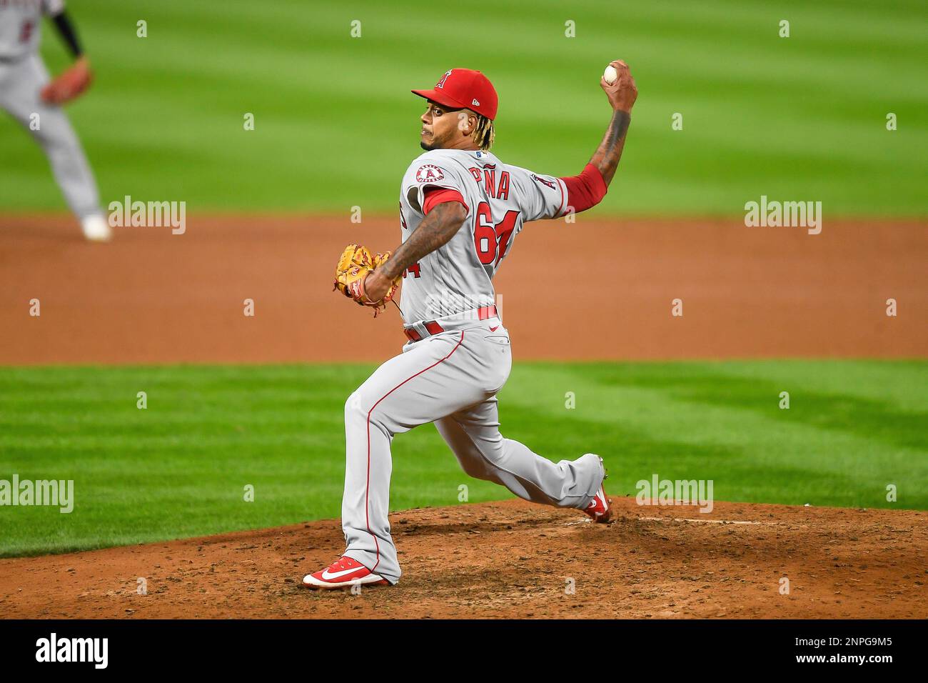 DENVER, CO - SEPTEMBER 11: Los Angeles Angels of Anaheim relief pitcher ...