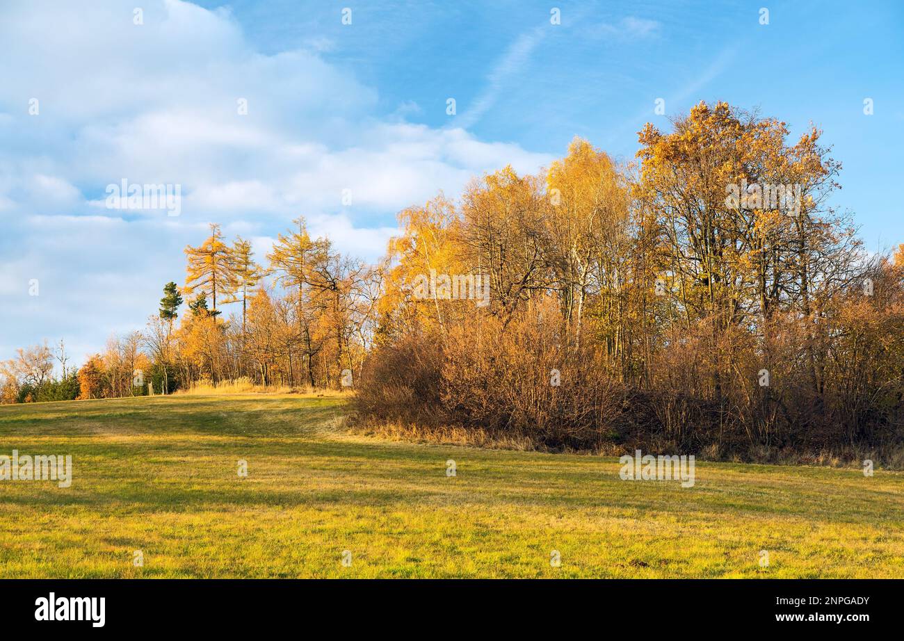 autumny scenery from Bohemian and Moravian highland - Czech Republic ...