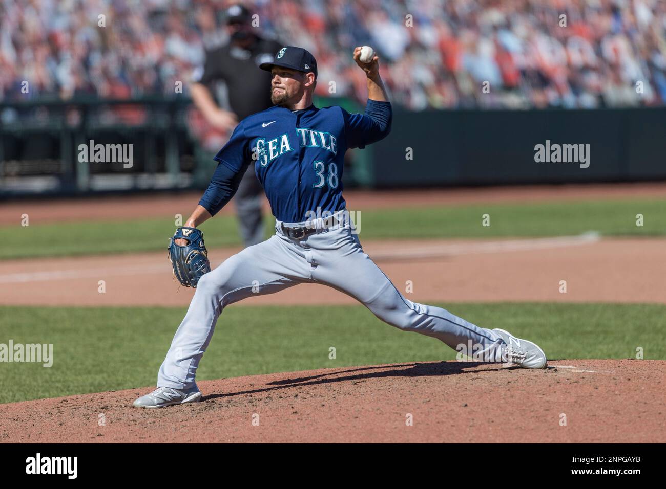 SAN FRANCISCO, CA - SEPTEMBER 17: Seattle Mariners relief pitcher ...