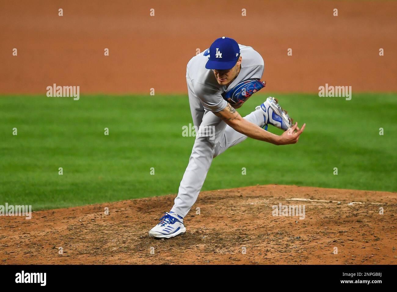 DENVER, CO - SEPTEMBER 17: Los Angeles Dodgers relief pitcher Joe Kelly ...