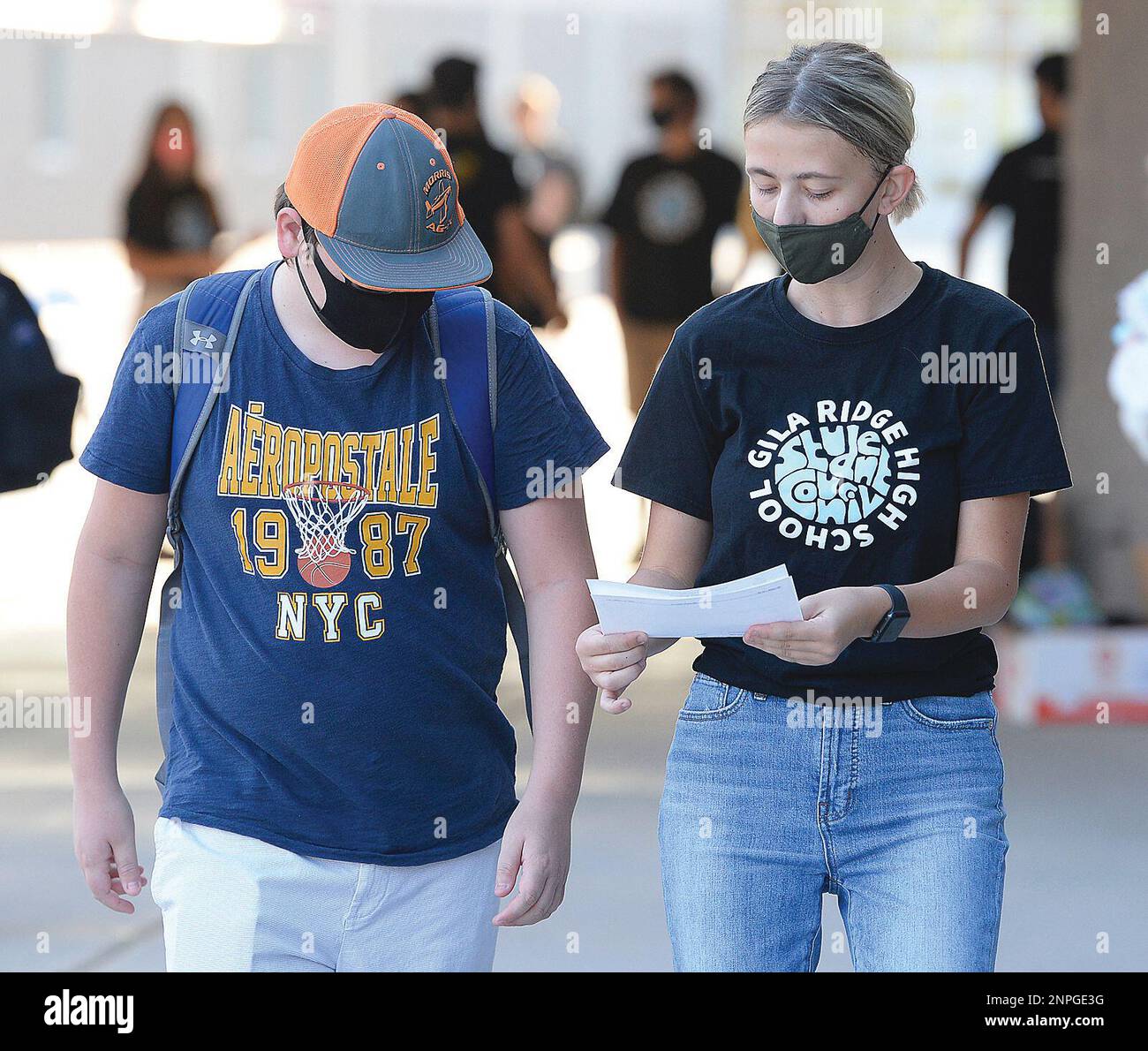On the second first day of school, Gila Ridge High School Student ...