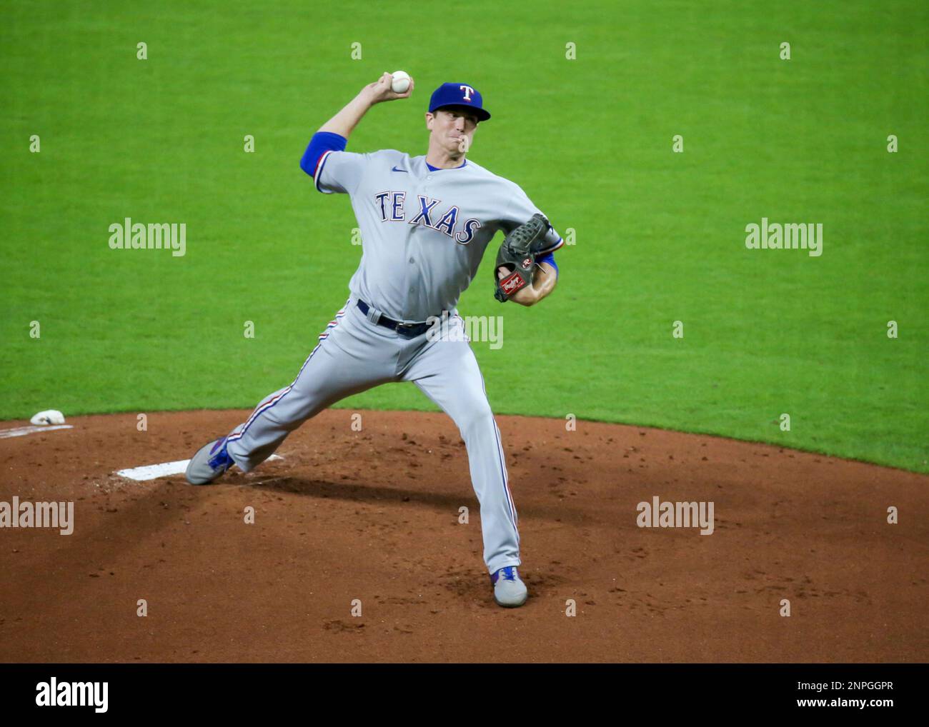 HOUSTON, TX - SEPTEMBER 16: Texas Rangers starting pitcher Kyle Gibson ...