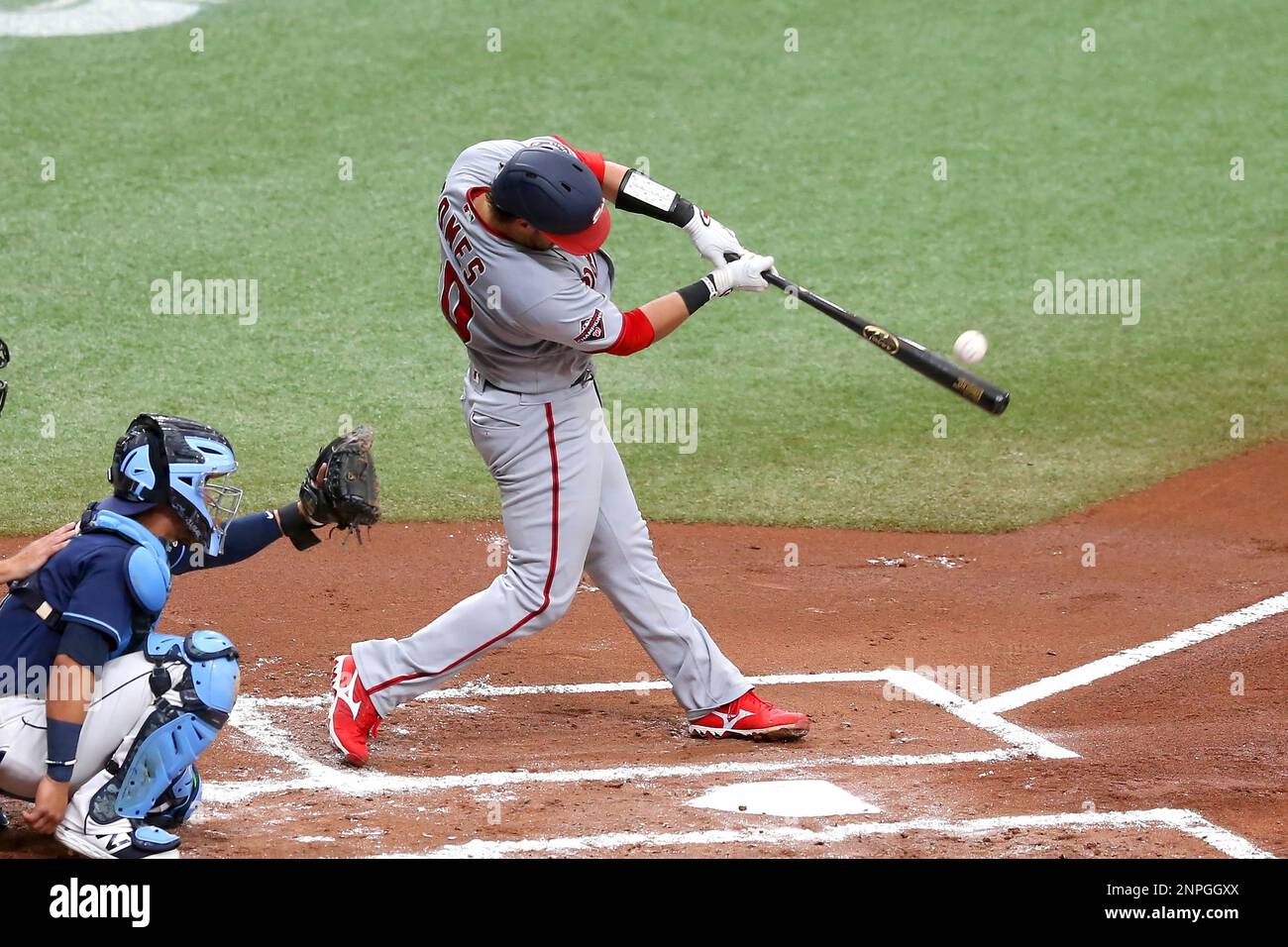 ST. PETERSBURG, FL - SEPTEMBER 16: Yan Gomes (10) of the Nationals at ...