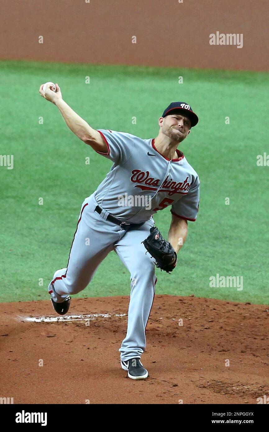 ST. PETERSBURG, FL - SEPTEMBER 16: Austin Voth (50) of the Nationals ...