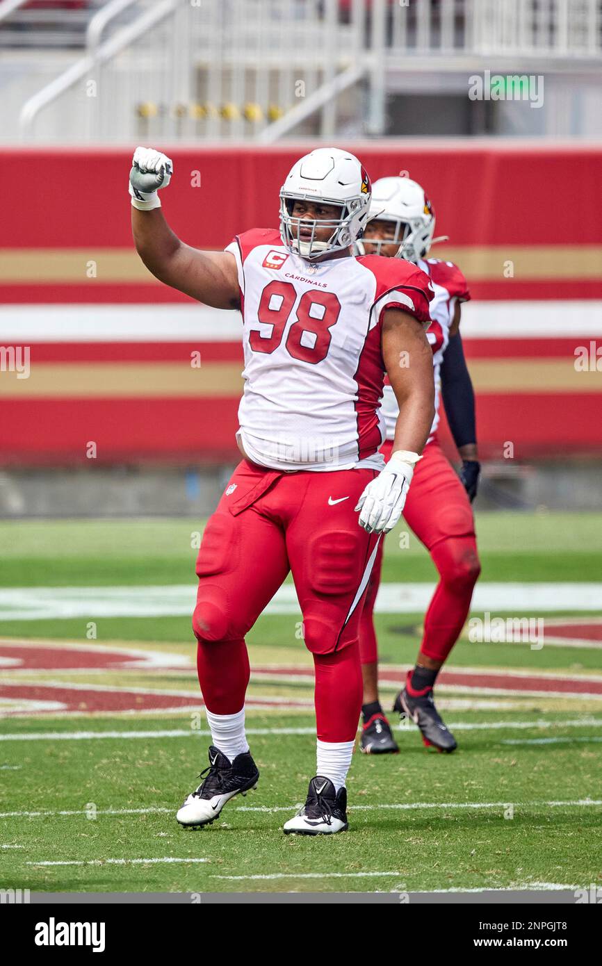 SAN FRANCISCO, CA - SEPTEMBER 13: Arizona Cardinals defensive tackle ...