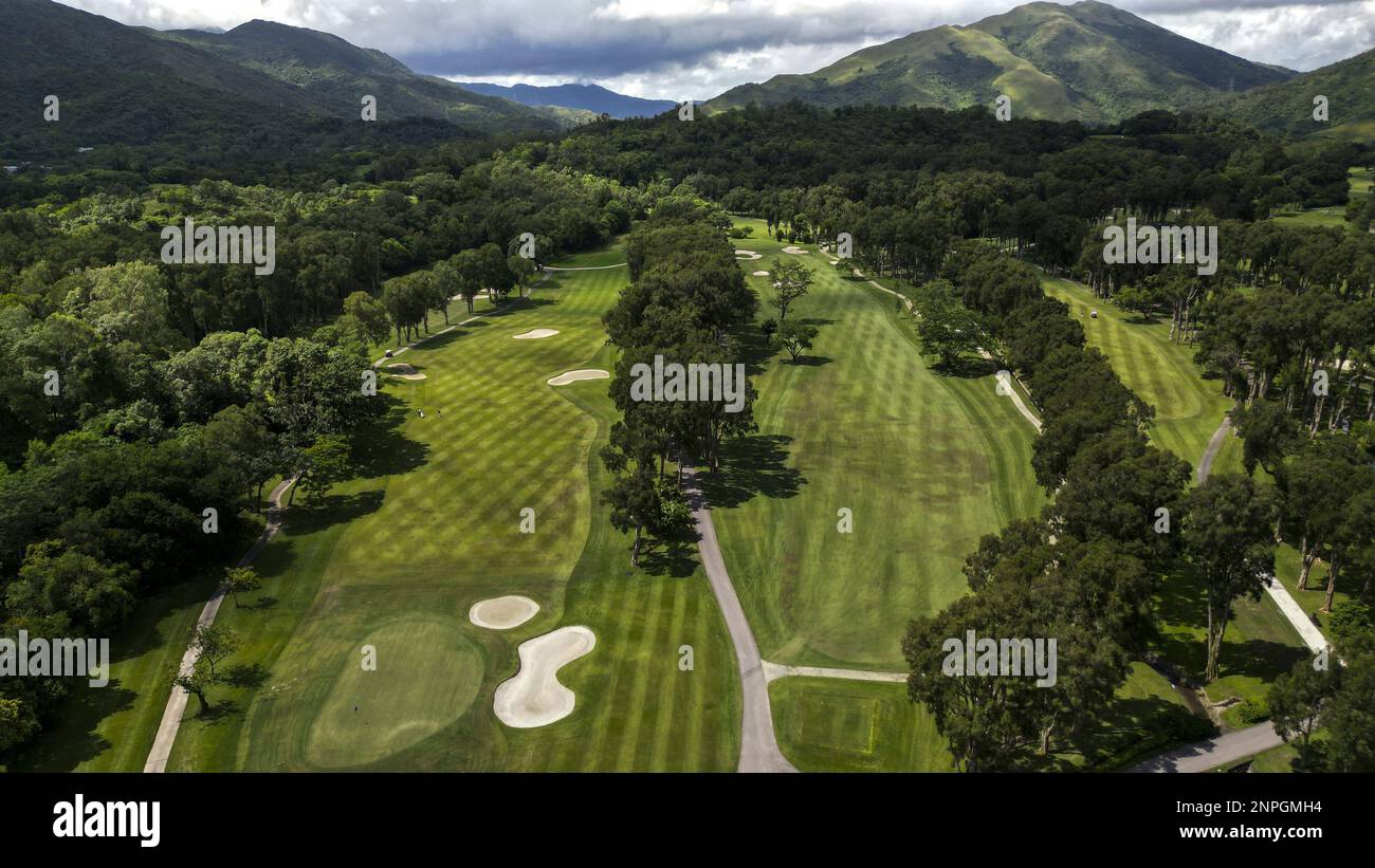 Aerial shot of Hong Kong Golf Club in Fanling. 17AUG22 SCMP / Sam Tsang ...