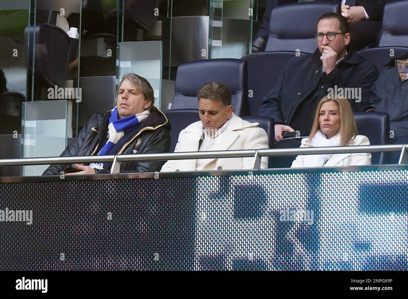 Chelsea owner Todd Boehly in the stands during the Premier League match ...