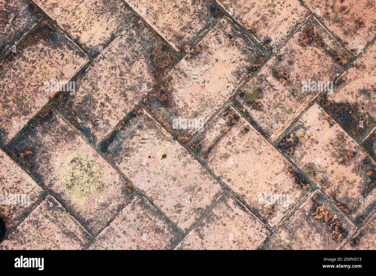 Dirt Tile floor background texture, aging effect by bad weather Stock ...