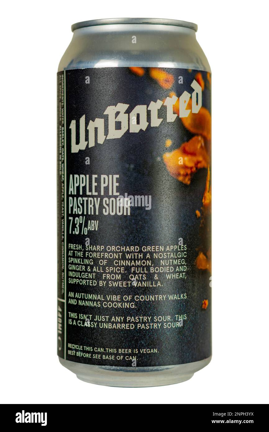 Unbarred Brewery - Apple Pie Pastry Sour - 7.3% abv Stock Photo - Alamy