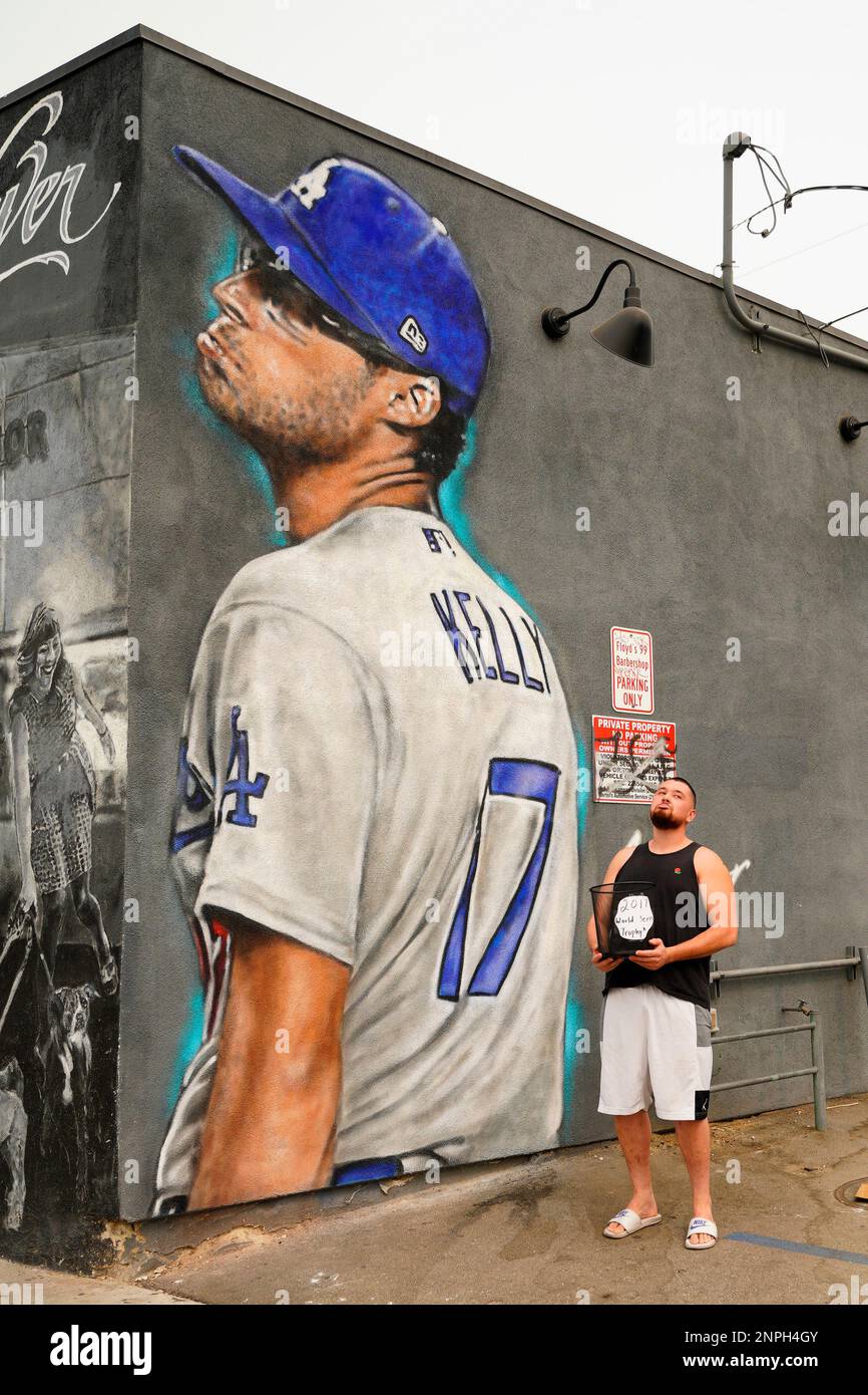 LOS ANGELES, CA - SEPTEMBER 12: A fan posing for a picture in front of ...