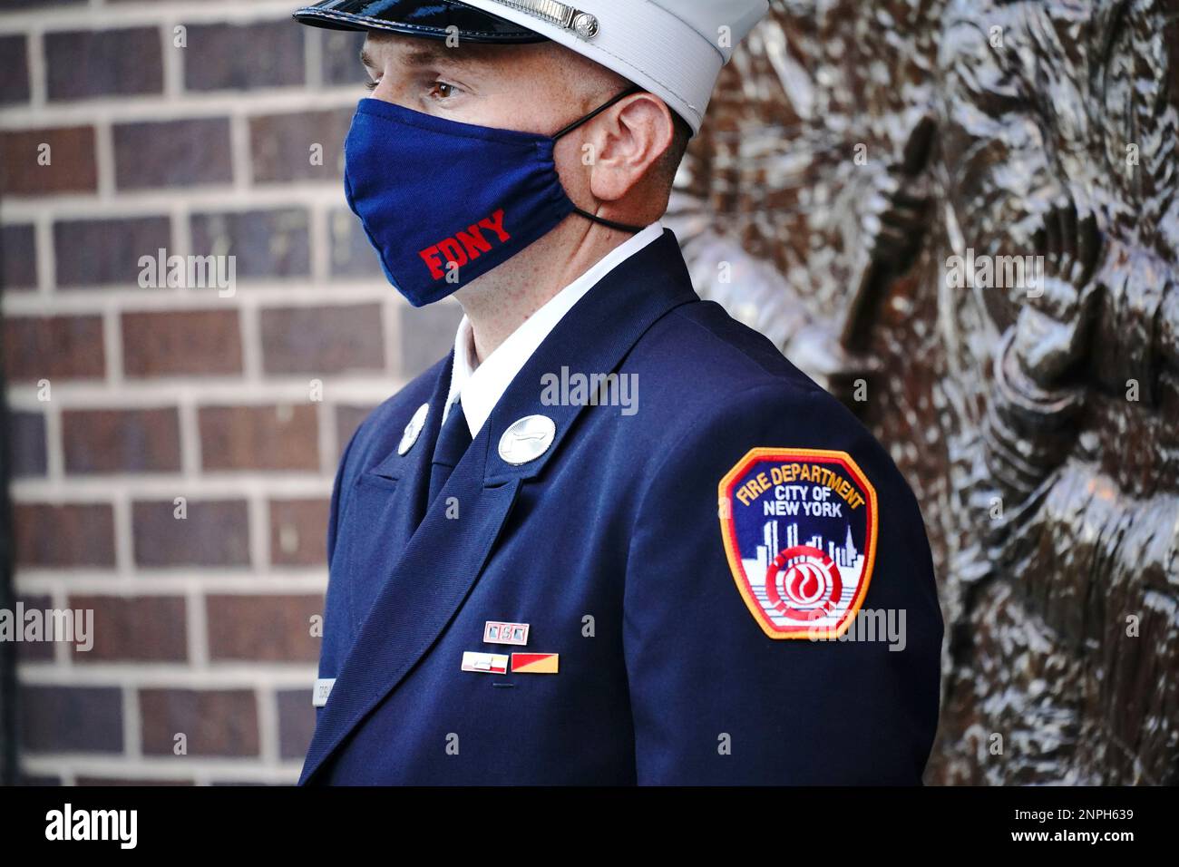Photo by: John Nacion/STAR MAX/IPx 2020 9/11/20 A FDNY personnel ...