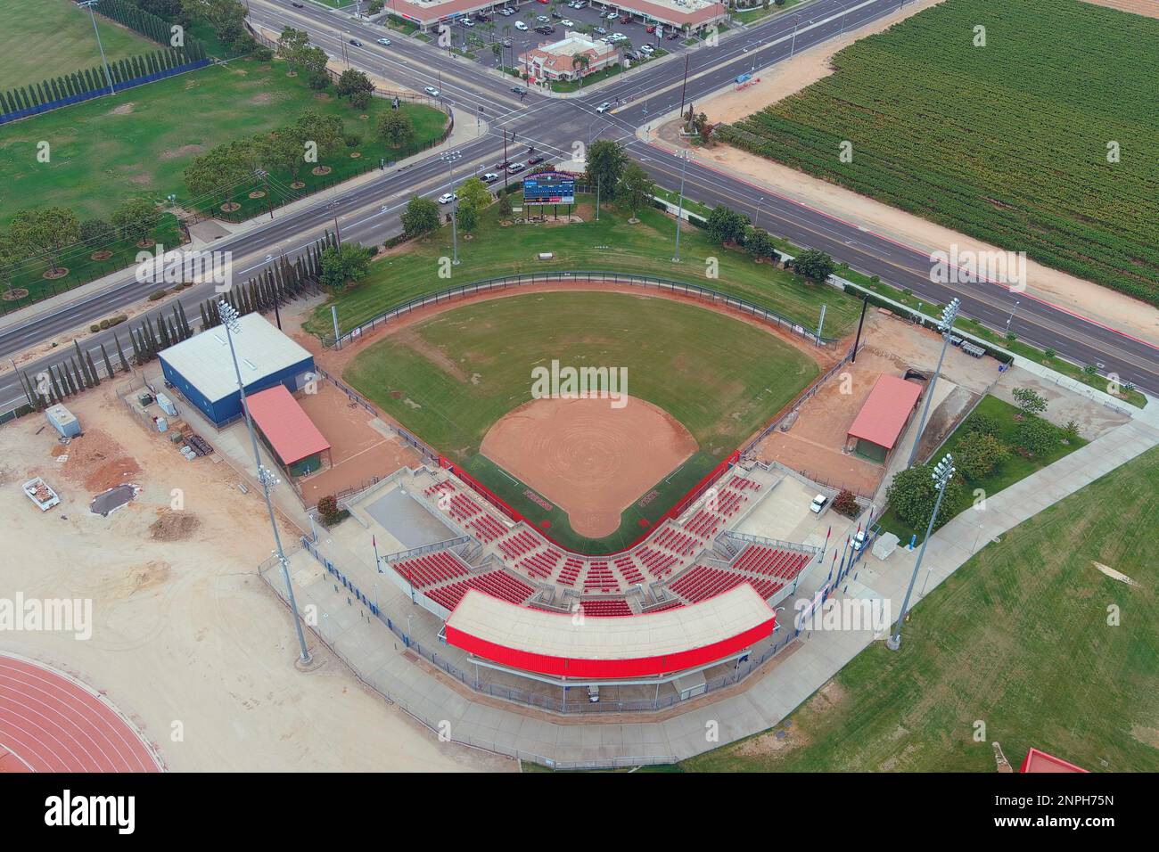 A general view of the Margie Wright softball field on the campus of ...