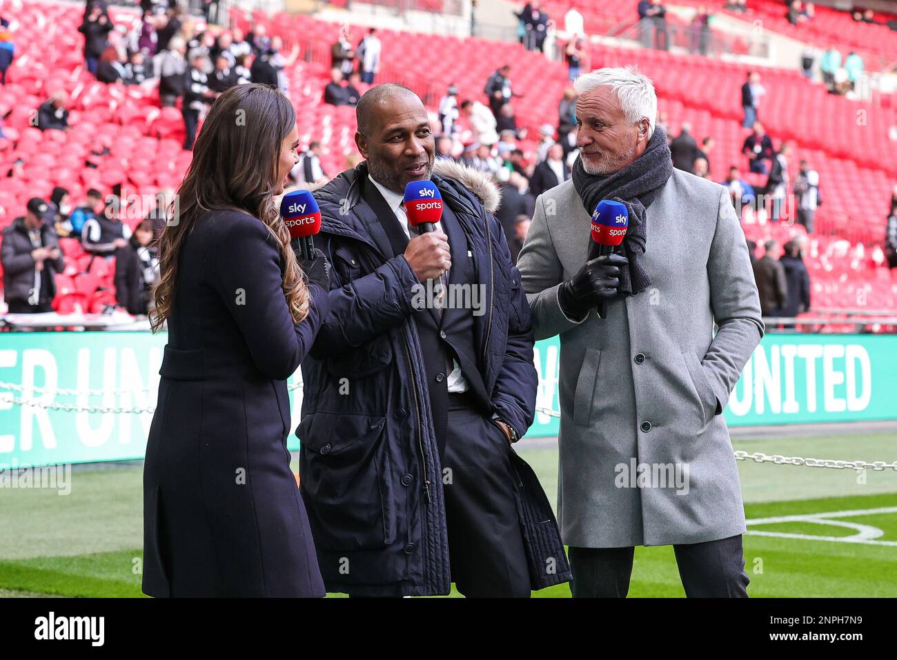 David Ginolaand Les Ferdinand in attendance ahead of the Carabao Cup ...