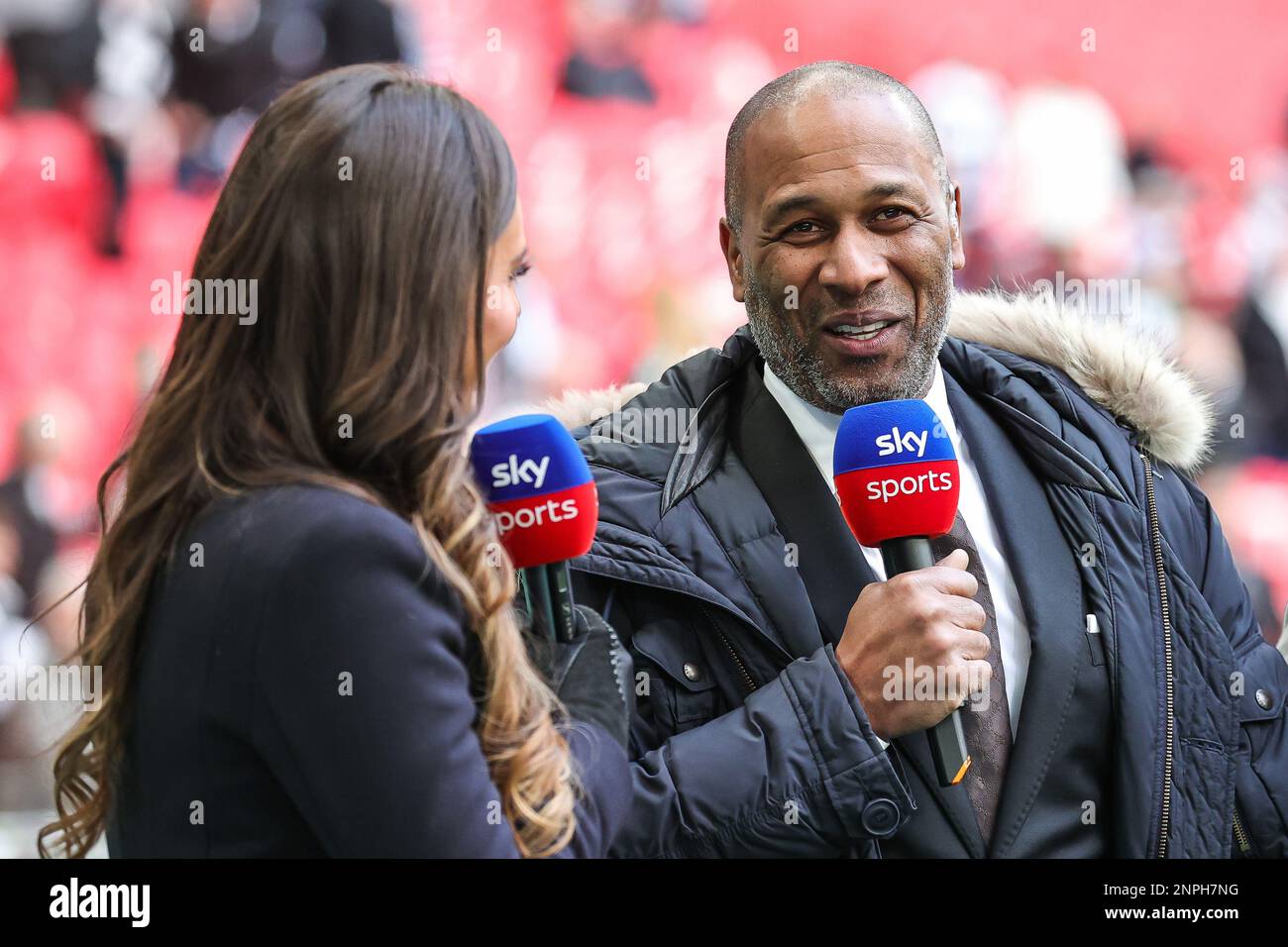 Les Ferdinand in attendance for the Carabao Cup Final match Manchester ...