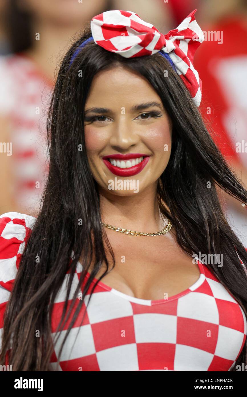 Miss Croatia, Ivana Knoll seen during the FIFA World Cup Qatar 2022 ...