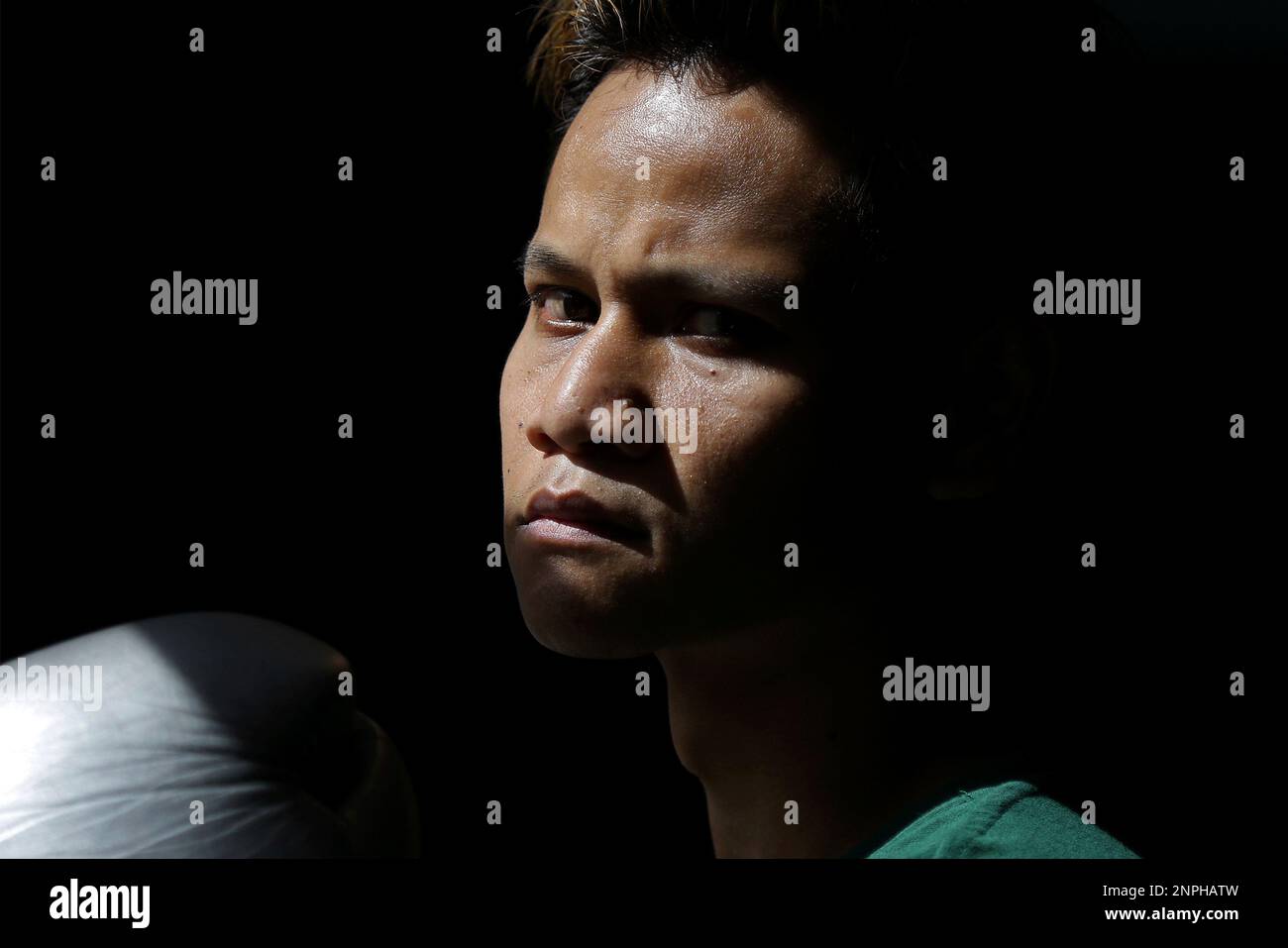 Professional male boxer Muhamad Ridhwan Ahmad, also known as 'The ...