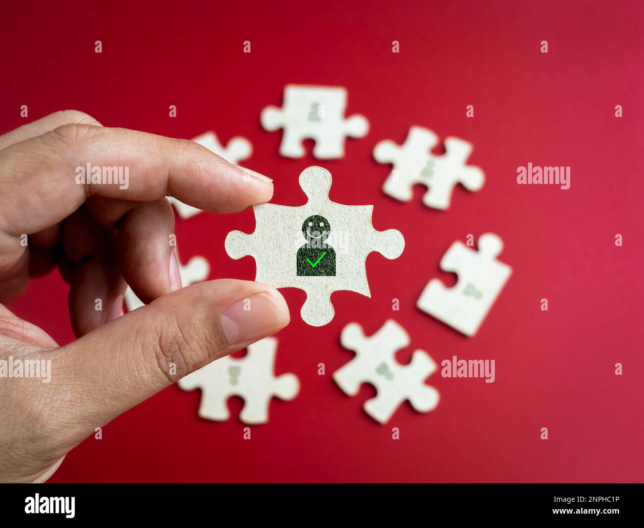 Human resource and management, team selection, business people ...