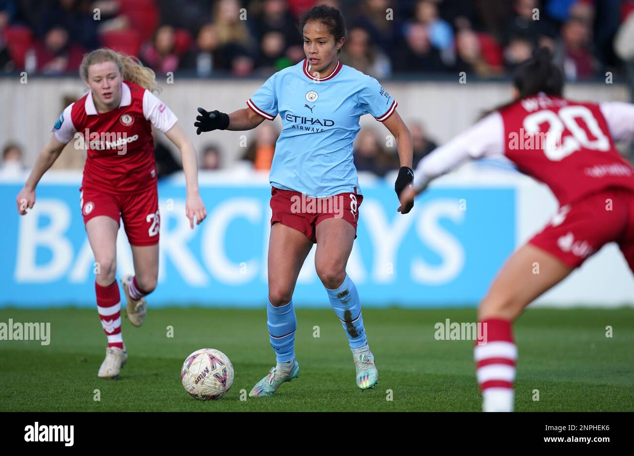 Manchester City's Mary Fowler during the Vitality Women's FA Cup fifth ...