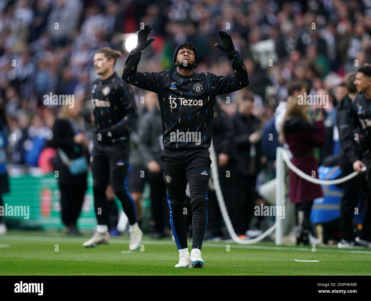 Manchester United's Fred prior to the Carabao Cup Final match at ...