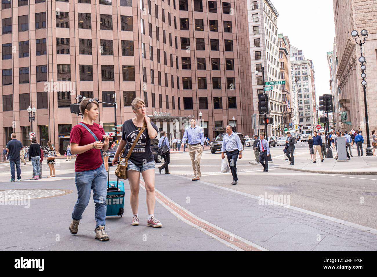 Boston busy street hi-res stock photography and images - Alamy