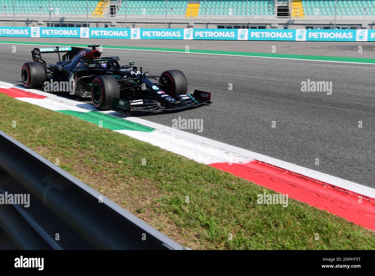 Mercedes driver Lewis Hamilton of Britain steers his car during the ...