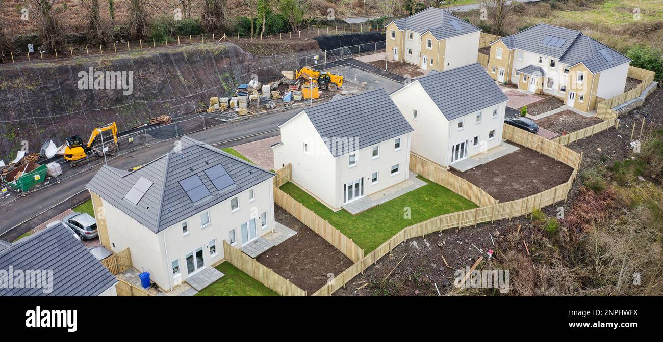 New housing development building houses for increased demand in rural ...