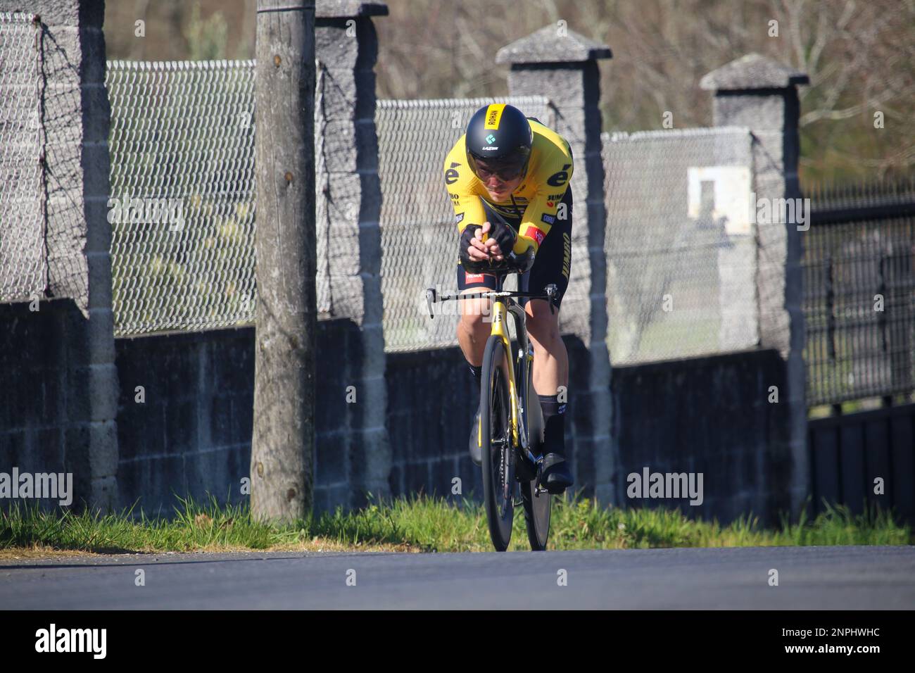 Teo, Spain. 26th Feb, 2023. Teo, SPAIN: Jumbo-Visma rider Rohan Dennis ...