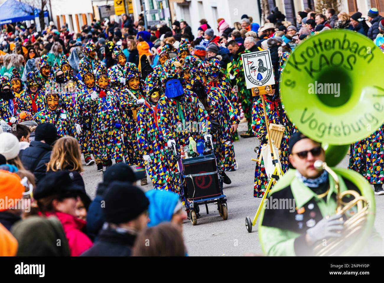 Sulzburg, Germany. 26th Feb, 2023. Members of the "GroKaGe Malsch ...