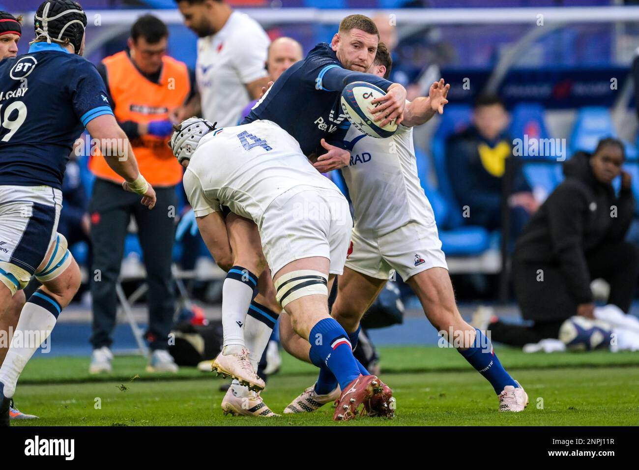 PARIS - Finn Russell of Scotland during the Guinness Six Nations Rugby ...