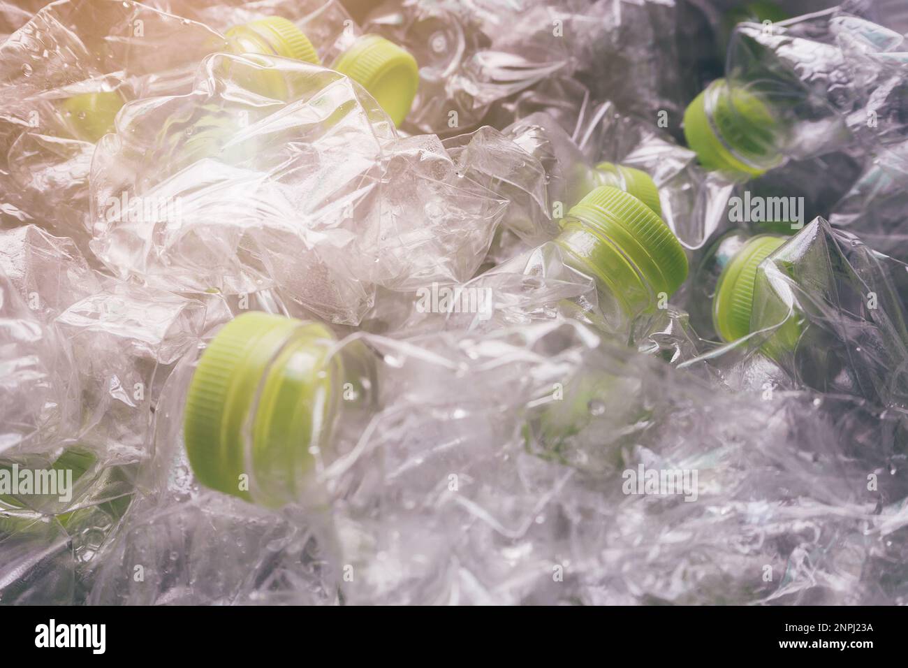 plastic bottles recycle background concept Stock Photo - Alamy