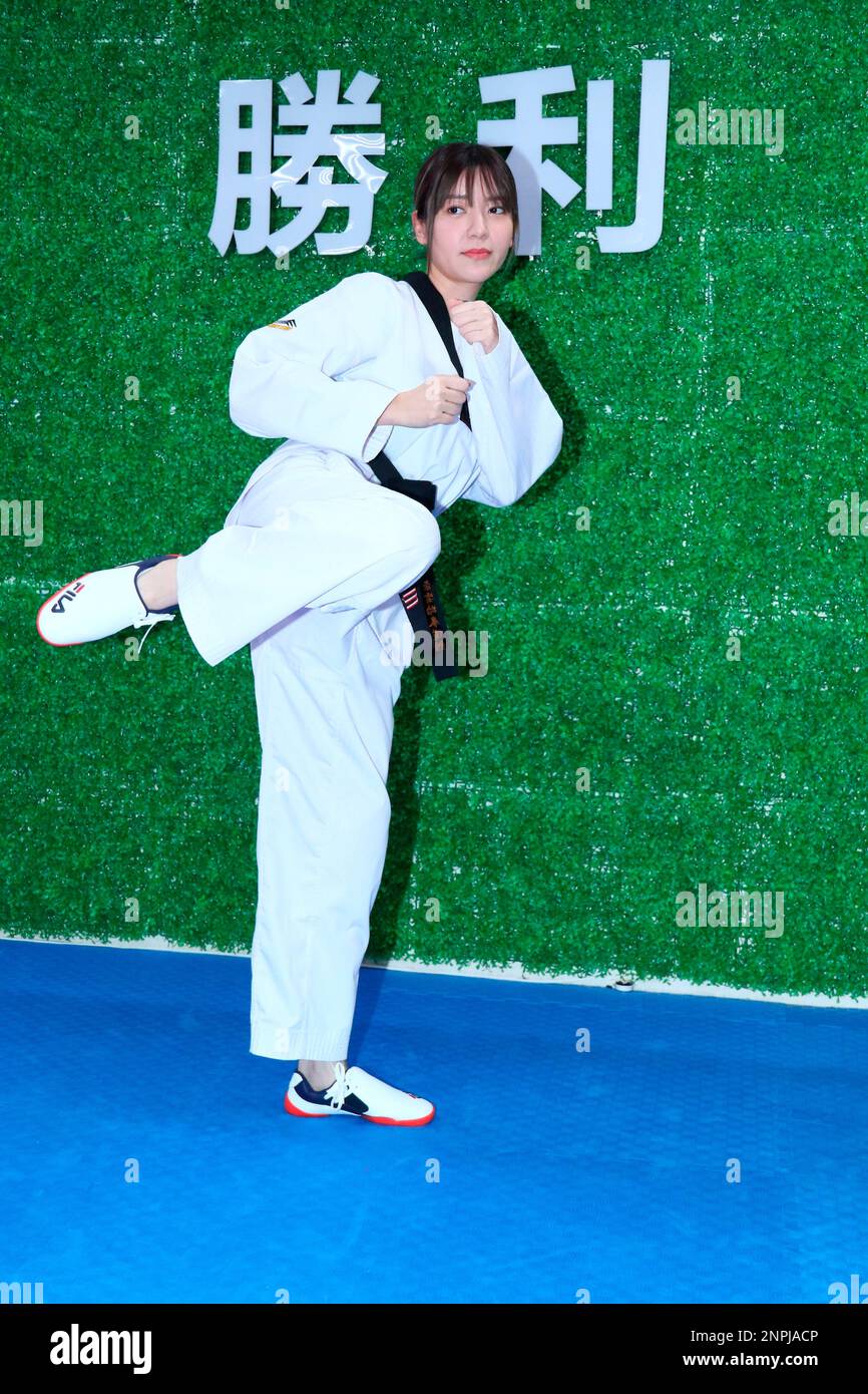 Puff Kuo promotes for her new TV series ''Falling Into You'' with Riko ...