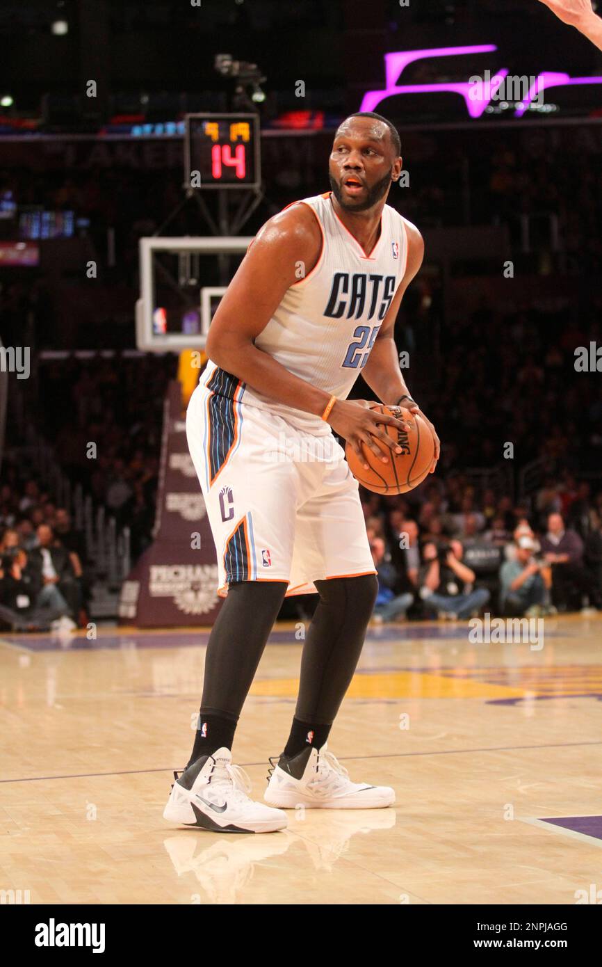 Charlotte Bobcats center Al Jefferson (25) makes a move with the ...