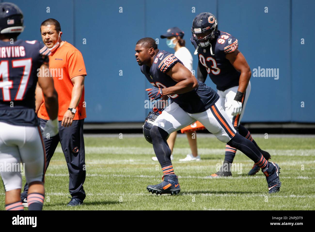 Chicago Bears cornerback Xavier Crawford (35), safety Eddie Jackson (39 ...